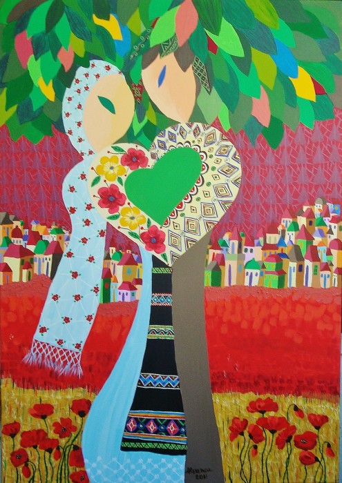 Declaratie De Dragoste Tablou Pictura de Vanzare semnat Revencu Mimi